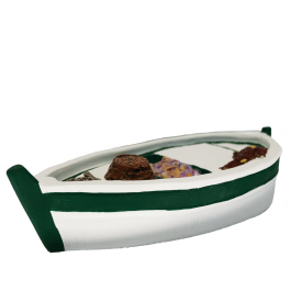 Pointed green, decor for crib figures | Santons Escoffier