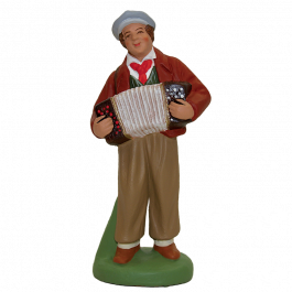 Santon accordéoniste de 9cm | Santons Escoffier