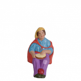 Santon enfant gitan assis de 7cm | Santons Escoffier