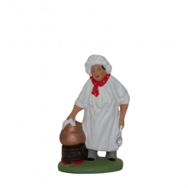 Crib figurine (santon) cook of 5cm | Santons Escoffier