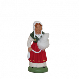 Santon fileuse de 5cm | Santons Escoffier